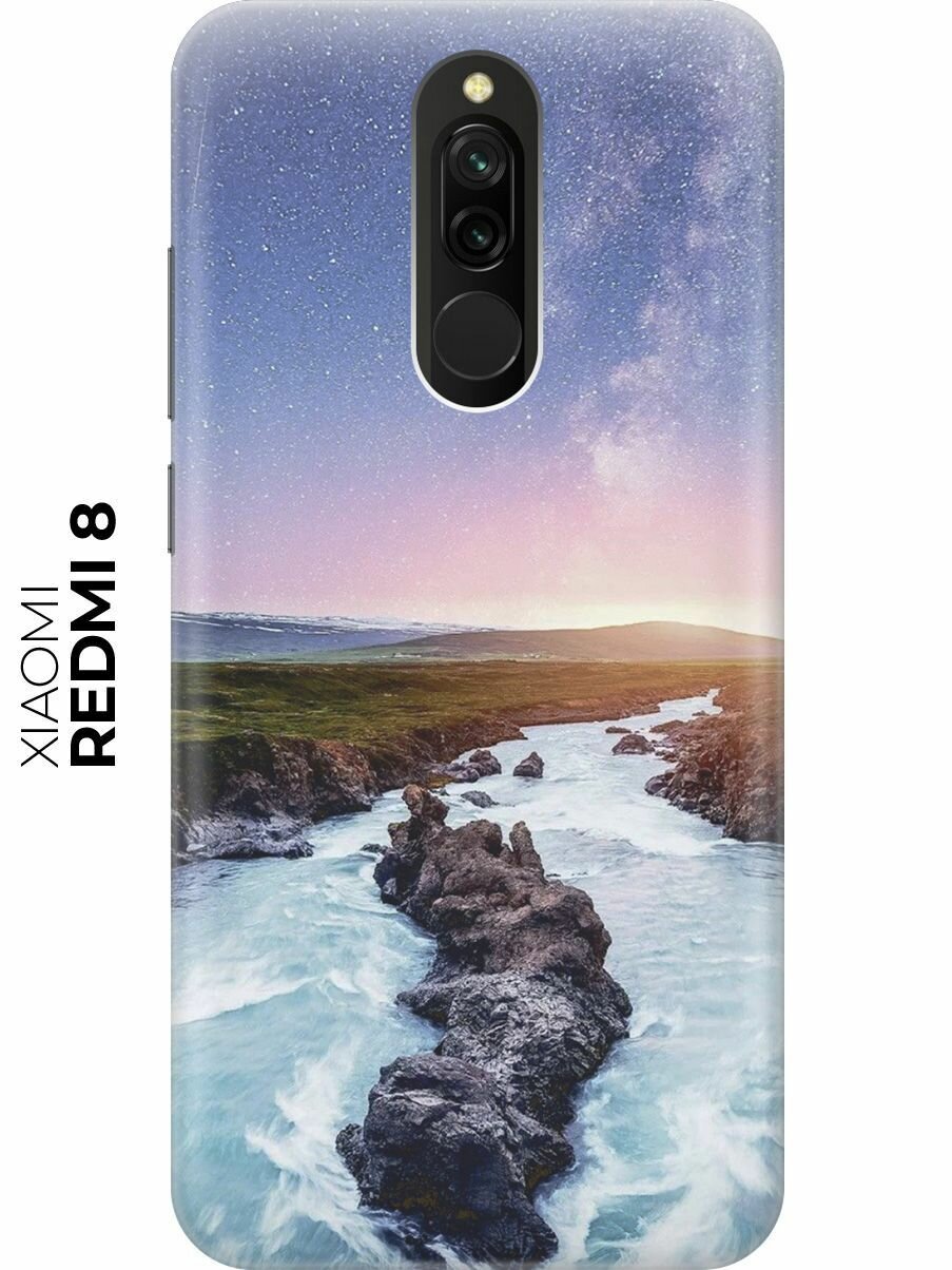 Силиконовый чехол Река и звезды на Xiaomi Redmi 8 / Сяоми Редми 8