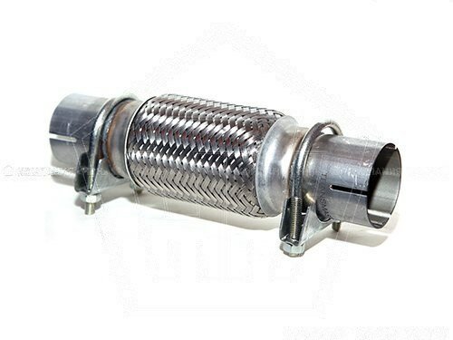 Гофра глушителя (50*150) 3-х слойная с трубами и хомутами в сборе "transmaster universal"