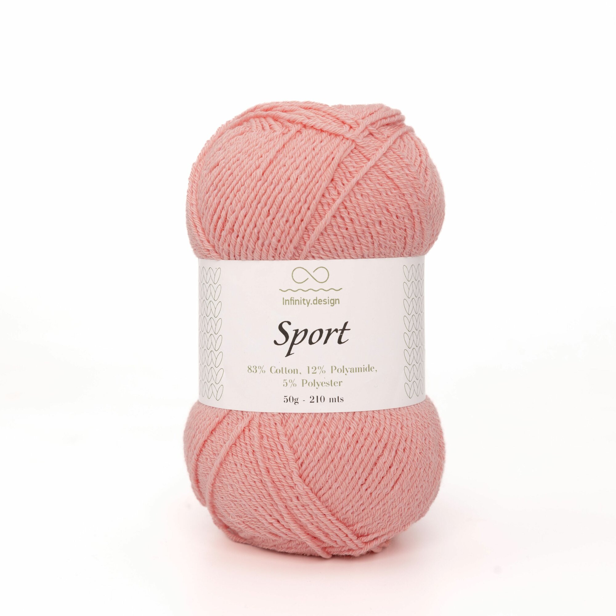 Пряжа INFINITY Sport 4016 (2 мотка), 83% хлопок, 12% полиамид, 5% полиэстер, 50г, 210м