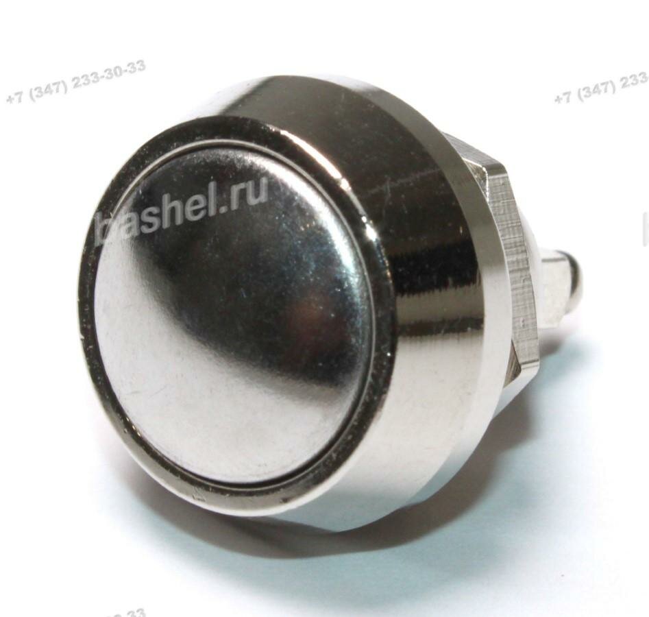 Кнопка антивандальная PBS-28B, б/ф, OFF-(ON) на замык, 2А, 250В мет, M12