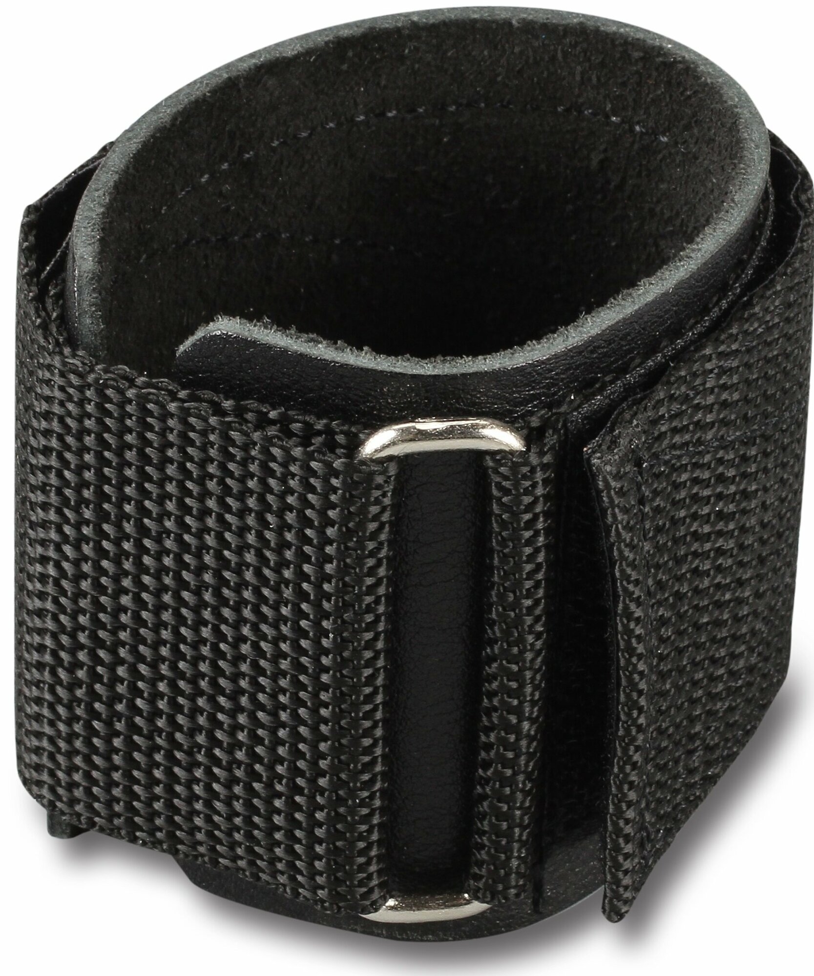 Напульсник кожаный с фиксатором-липучкой НКВ спортивный на запястье