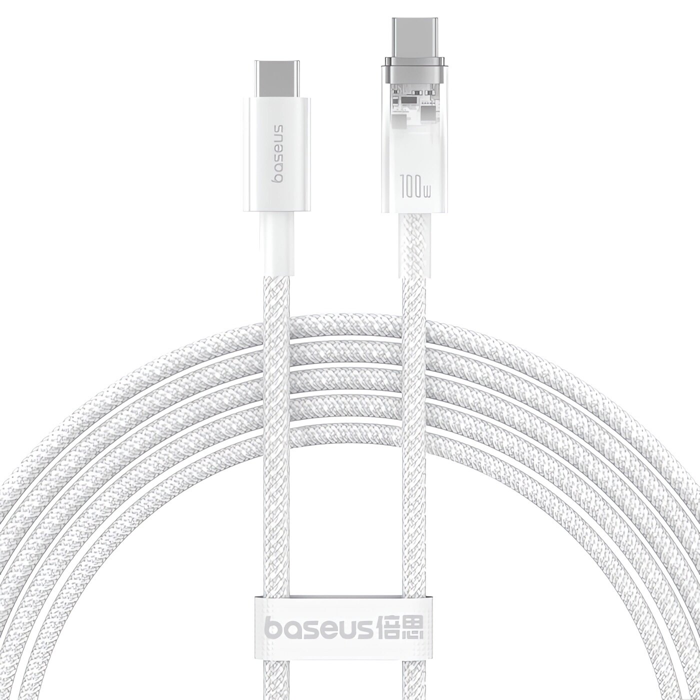 Кабель Baseus P10319703221-01 Explorer Series Fast Charging Cable Type-C to Type-C 100W 2m Stellar White