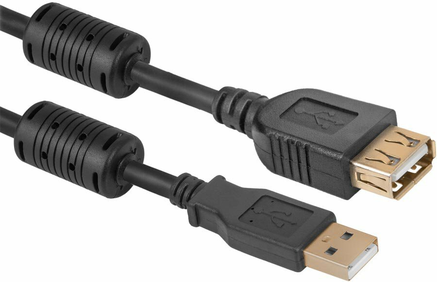 Кабель удлинительный USB A (M) - USB A (F), 1.8м, Defender USB02-06PRO (87429)