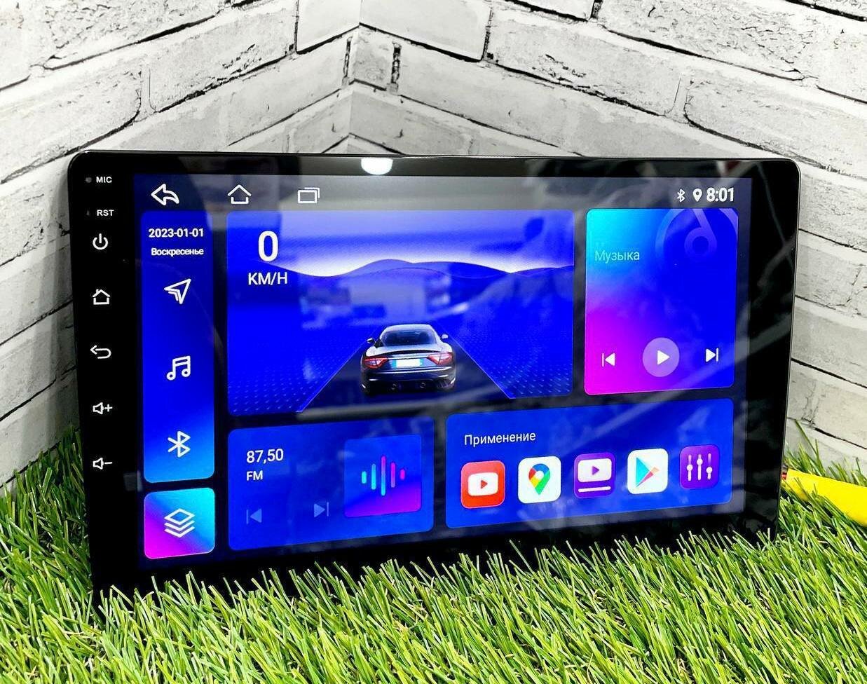 Магнитола Android Multimedia Factory F1 Pro 2/64GB 2 din, 9 дюймов CarPlay FM Bluetooth GPS Wi-Fi USB