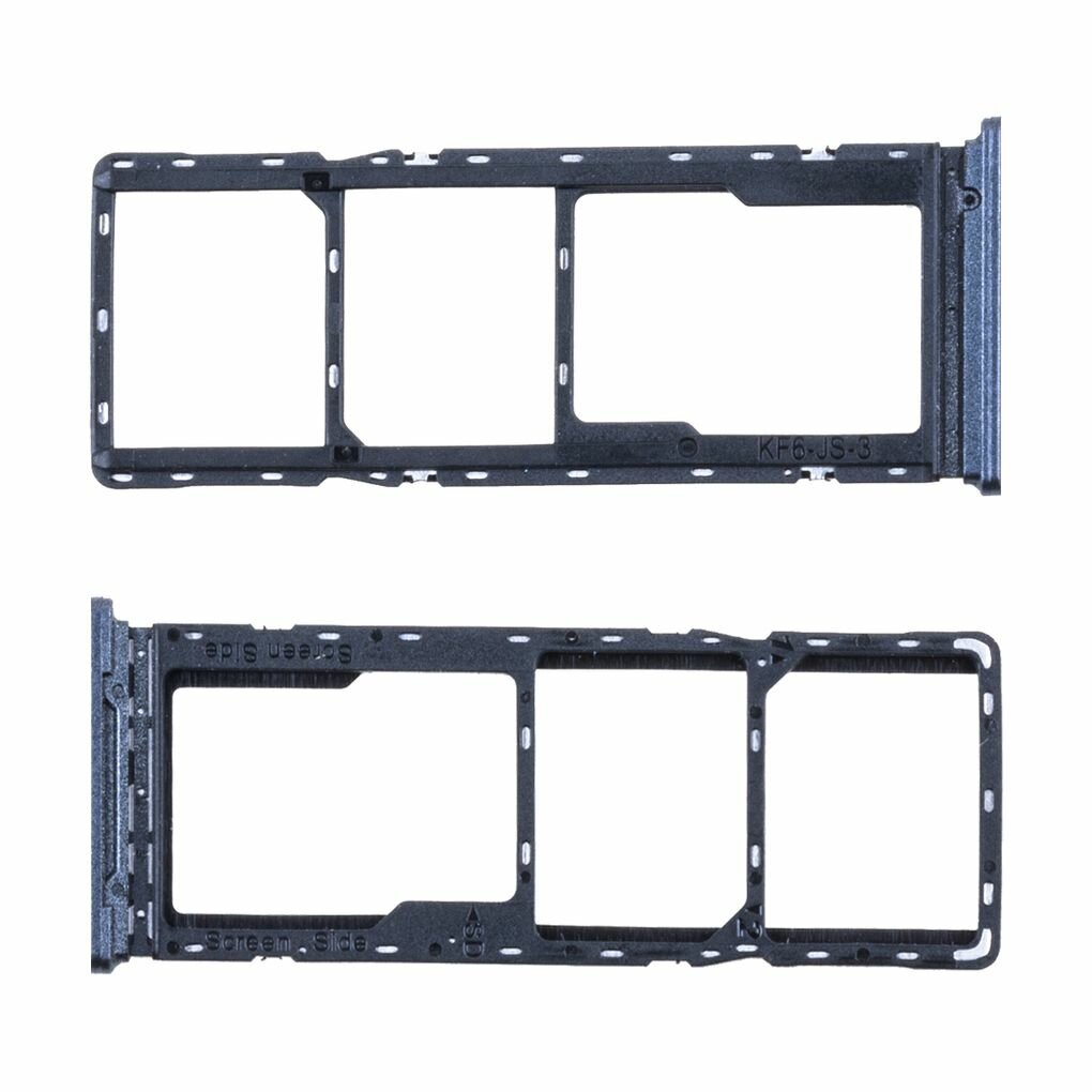 Лоток (держатель, контейнер, слот) для смартфона Tecno Spark 7 Черный