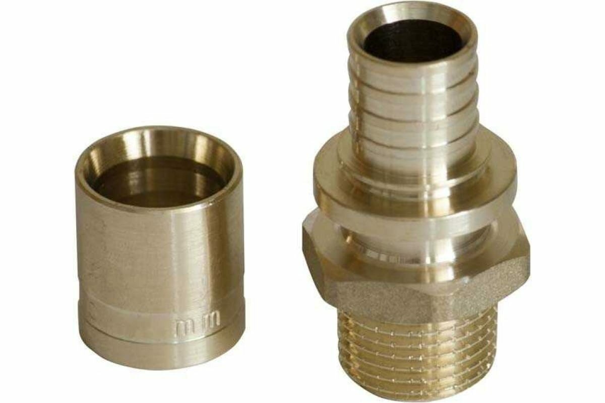 Rvc РЕХ переходник наружной резьбы 20 мм к резьбе R 3/4, трубопроводный адаптер 02856