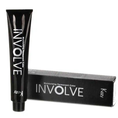 KEZY INVOLVE стойкая крем-краска для волос, 7.17 Блондин пепельно-фиолетоаый, 100 мл