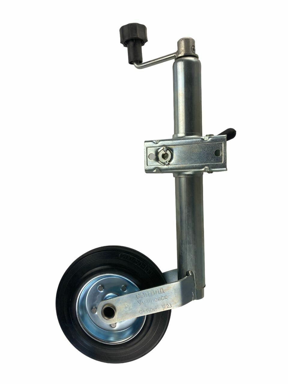 Опорное подкатное колесо с кронштейном коробочка для легкового прицепа СЭД-ВАД