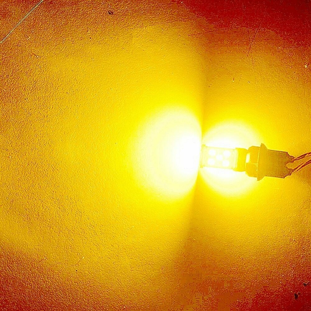 2 шт. T10 W5W Новый супер яркий светодиодный парковочные фары автомобиля WY5W 168 501 2825 Авто Клин поворотные боковые лампочки салона автомобиля чтения купольная лампа Желтый