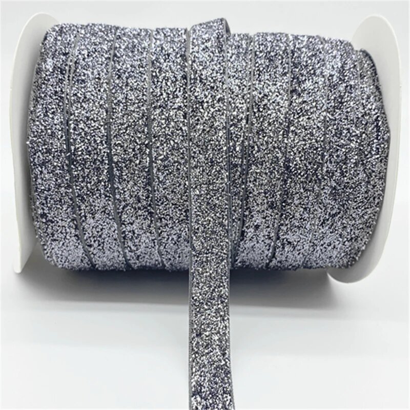 5 ярдов 6-25 мм блестящая лента для украшения свадебной вечеринки, подарочная упаковка ручной работы, бант для волос, сделай сам, Рождество # RoLi