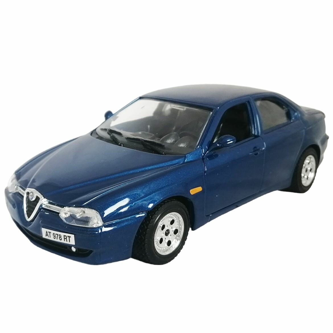 Alfa Romeo 156 модель Bburago 1:24 коллекционная металлическая масштабная машинка blue