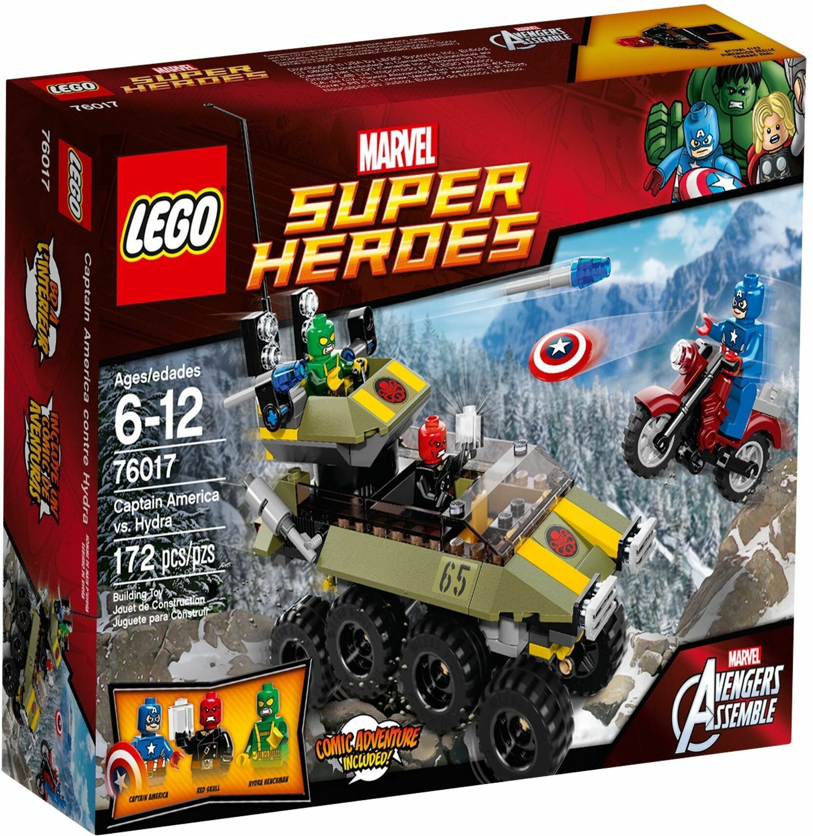 Конструктор LEGO Marvel Super Heroes 76017 Капитан Америка против гидры
