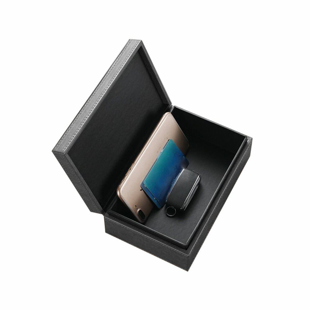 Кожаный щиток для блокировки RFID-сигналов, блокировщик сигналов, Коробка Фарадея