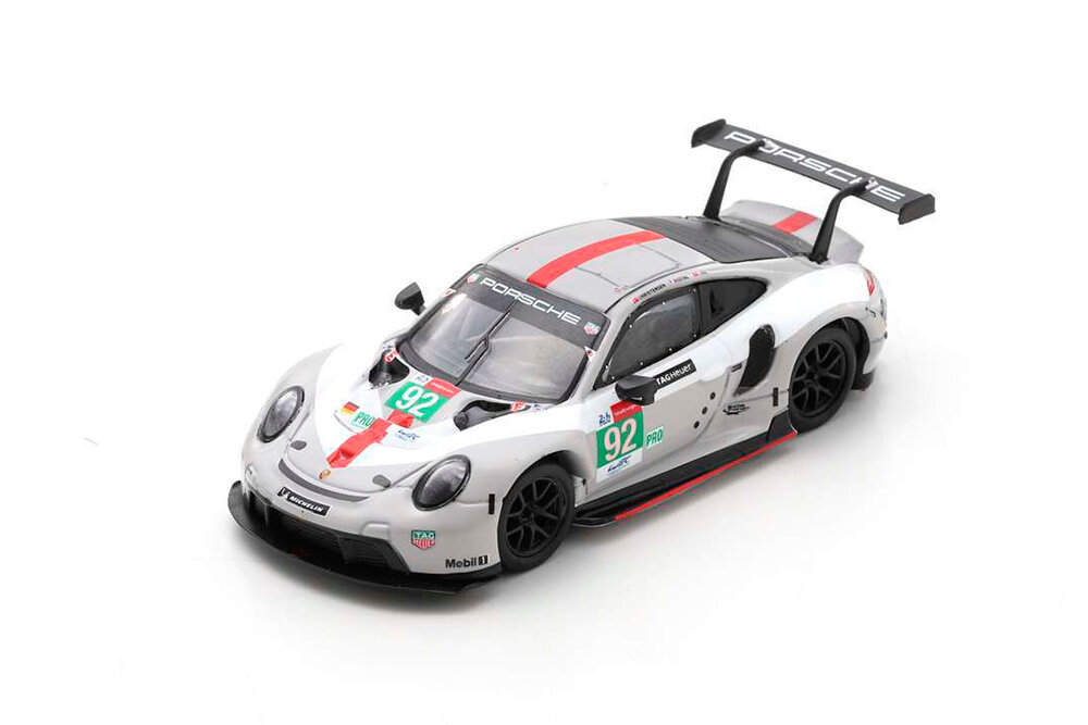 Porsche 911 RSR-19 NO.92 porsche gt team 3RD lmgte pro class 24H le mans 2021 k. estre m. christensen n. jani (длина модели 6-10 см)