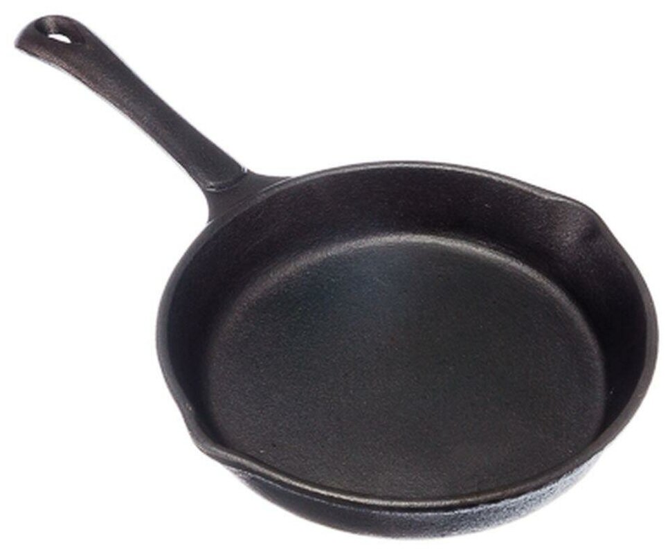 Сковорода чугунная Vetta 808-002, диаметр 20 см для приготовления пищи