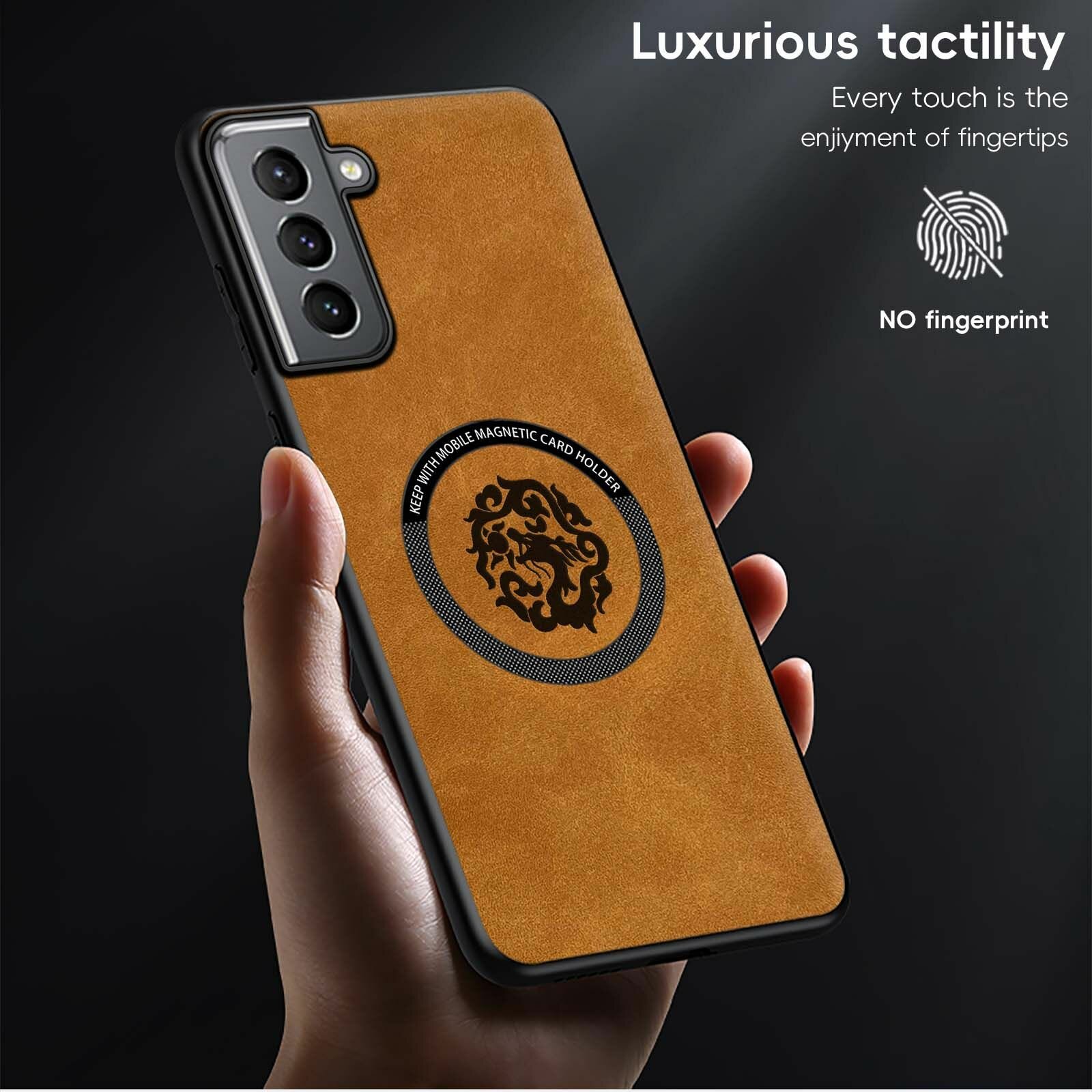 Чехол на Samsung Galaxy S21 /(Самсунг Галакси с21) Роскошная кожа magsafe противоударный , Защита от падения, Защитный, Красивый подарок, Корпус мобильного телефона с защитой камеры