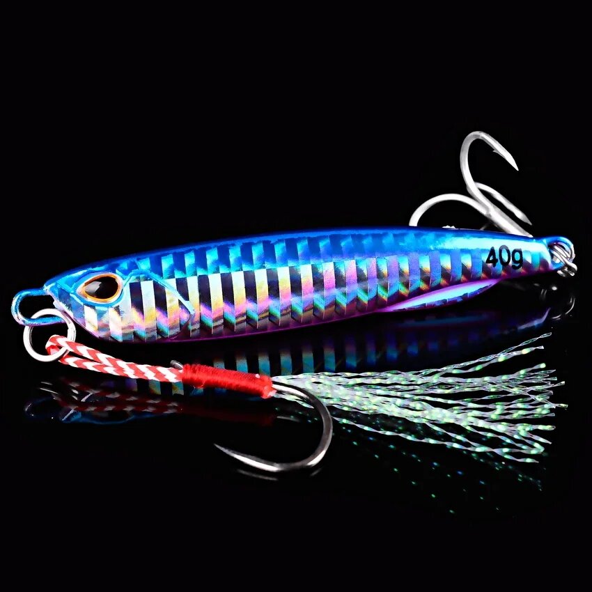 Приманка металлическая 40г, цвет B, Double Hooks