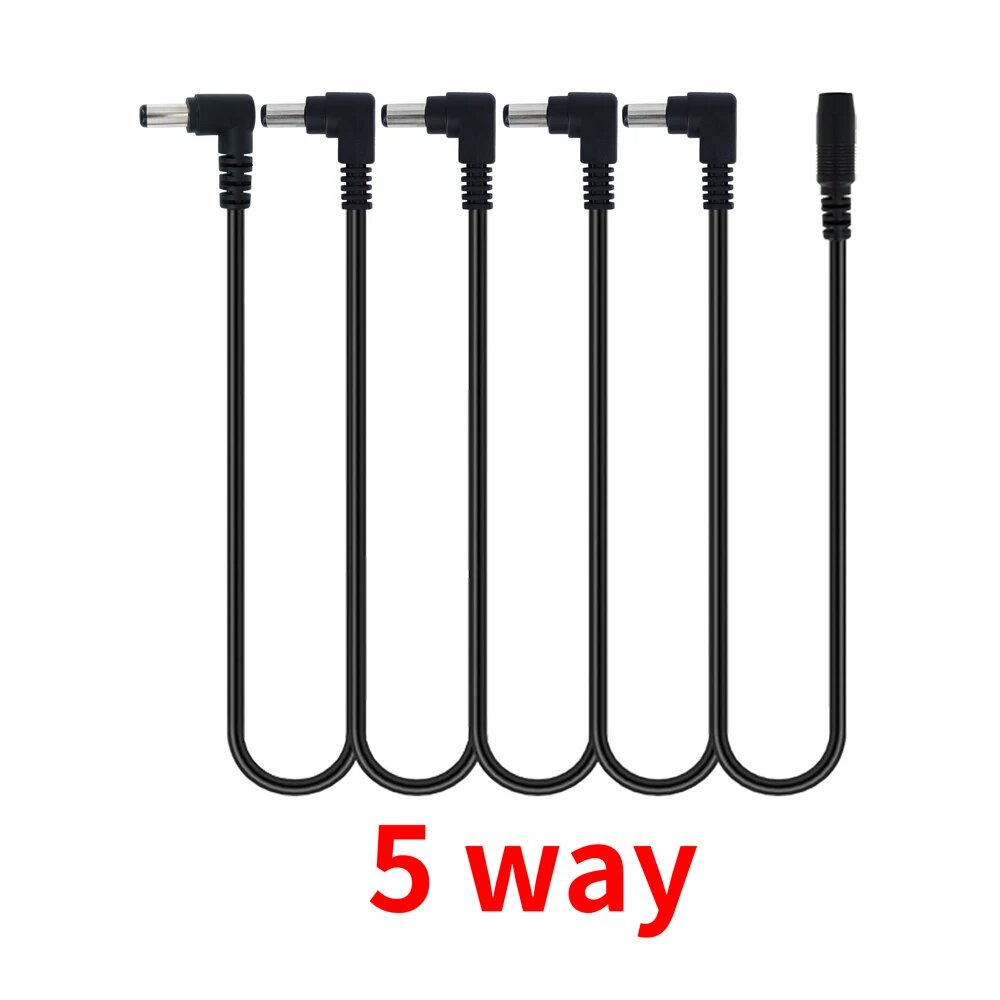 Разветвитель кабеля питания для гитарных педалей Хризантема 3 5 6 8 способов 9В 1 to 5 Cable