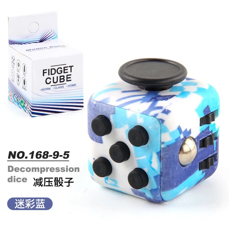 Кубик антистресс Fidget Cube, Синий, Color: 18