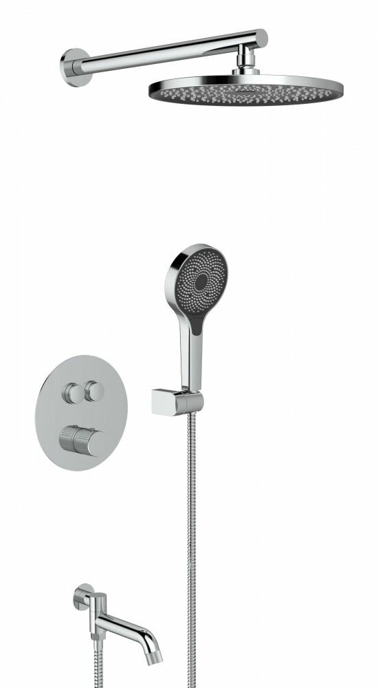 25005-3 Встроенный смес для ванны с 3-функ. термостат (хром) ViEiR