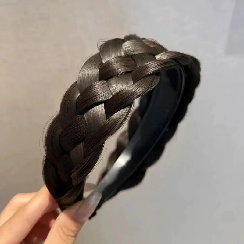 Обруч для волос черный Fishbone Braids