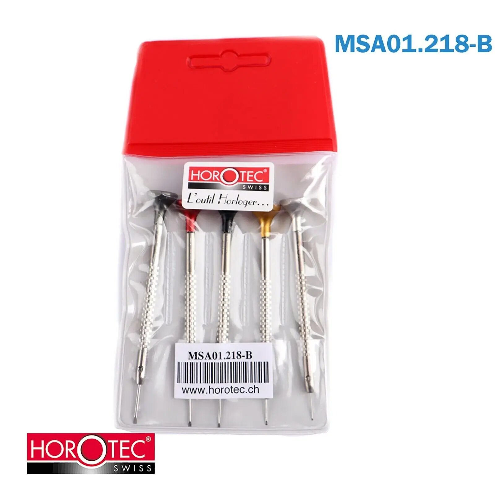 Horotec MSA01.218-B ассортимент часов, отвертки в пластиковом пакете