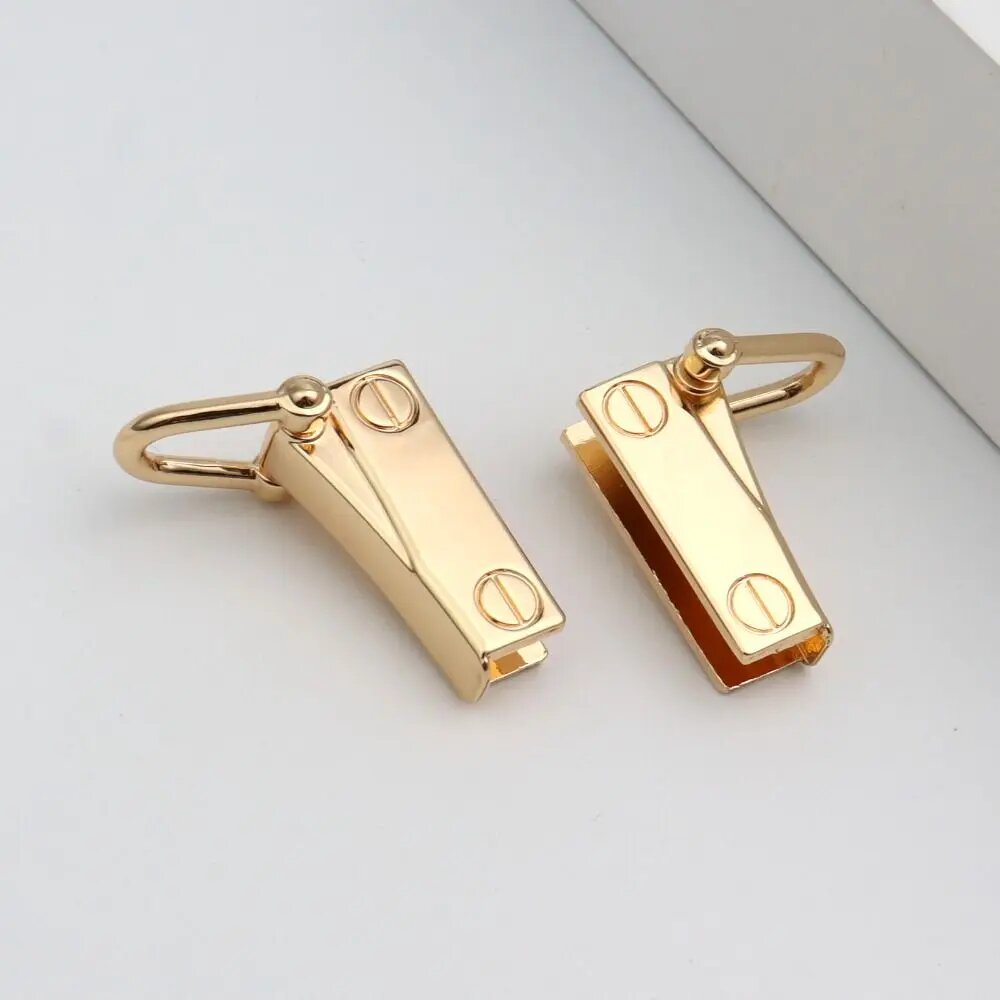 1 пара металлических боковых зажимов для трансформации сумки, съемные подвесные цепочки «сделай сам», кнопка, не выцветает, зажим для разъема сумки 2.9x0.4cm-2