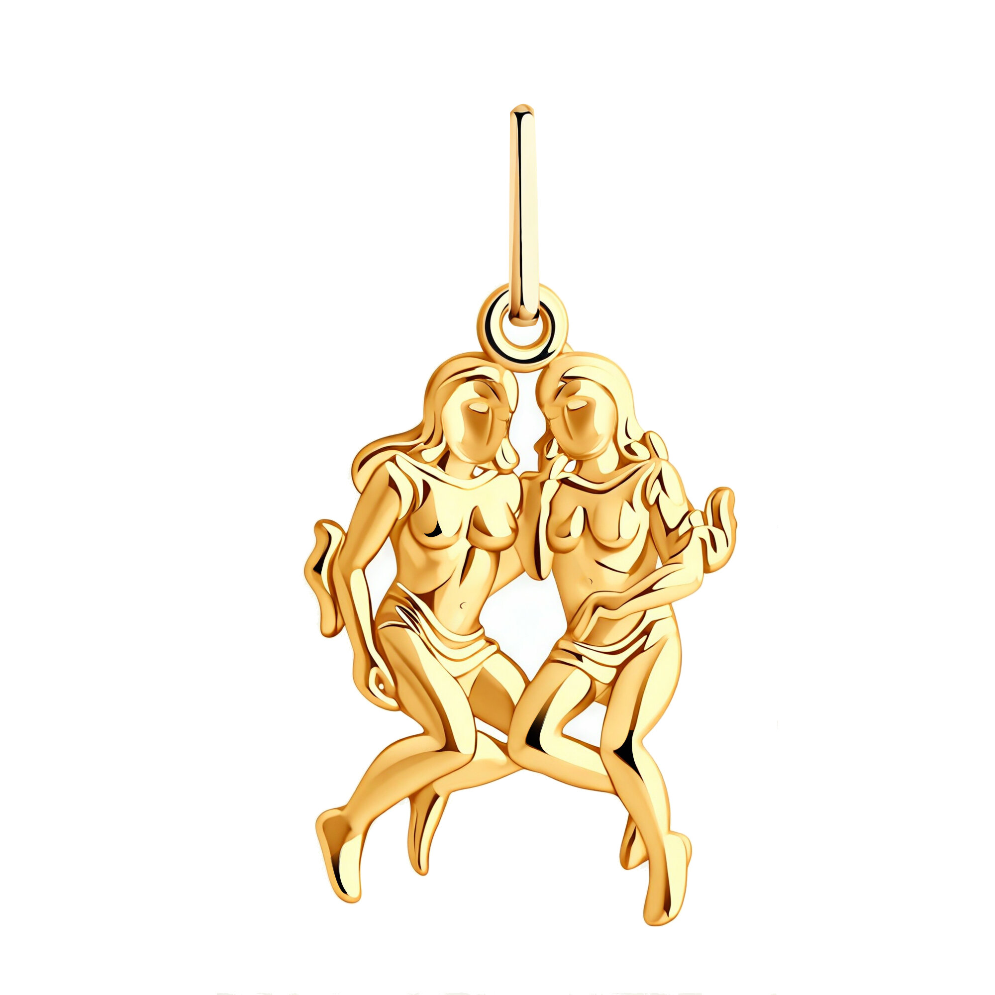 Подвеска, красное золото, 585 проба