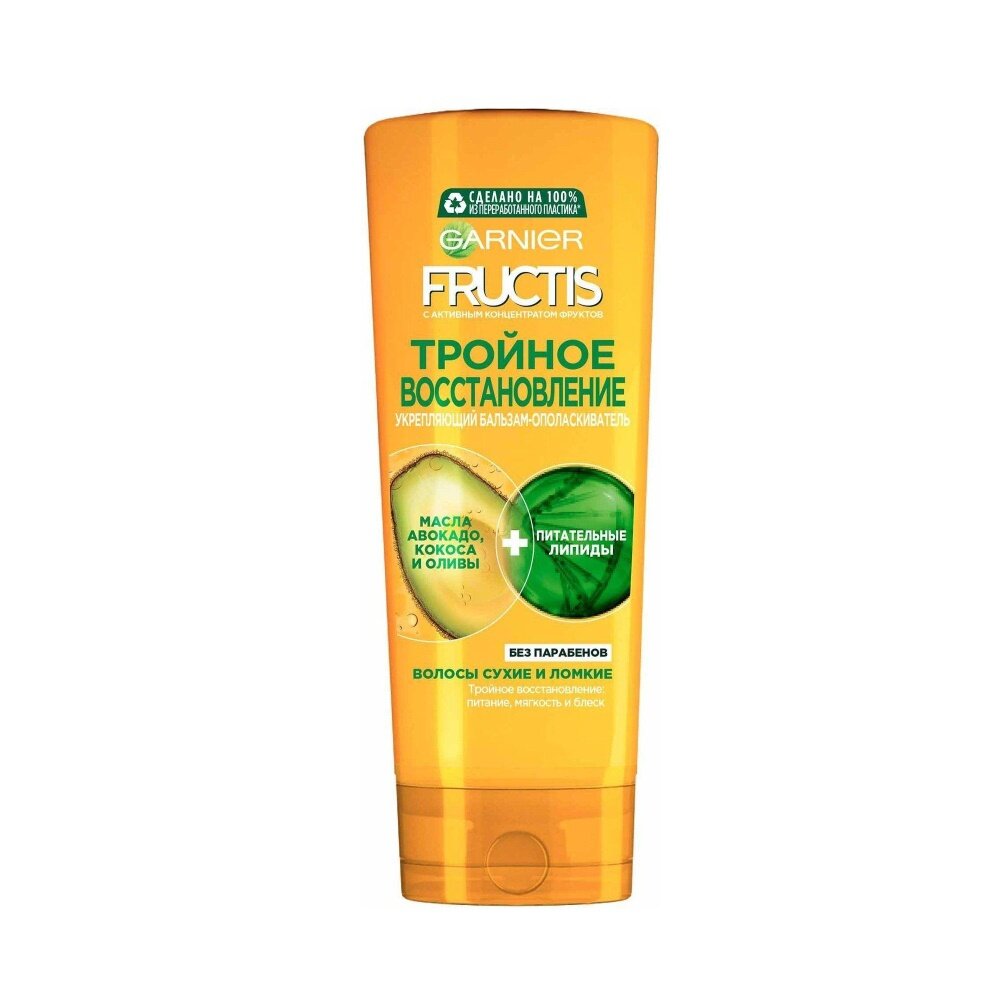 Бальзам-ополаскиватель Garnier Fructis, Тройное восстановление, 400 мл (C5955501/C5955500)