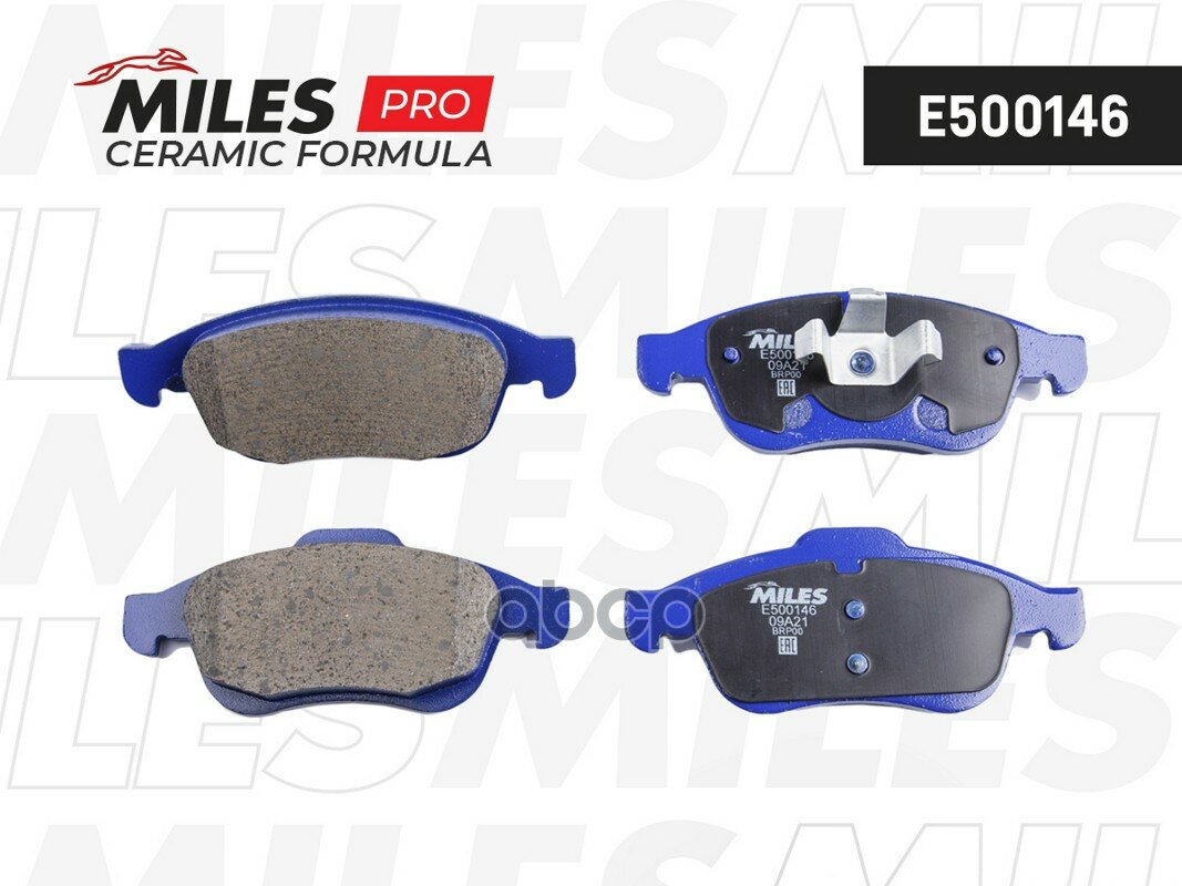 Колодки тормозные передние (Смесь CERAMIC серия PRO) RENAULT DUSTER 10-/FLUENCE 10-/MEGANE III 08- (TRW GDB1789) E500146 Mile.