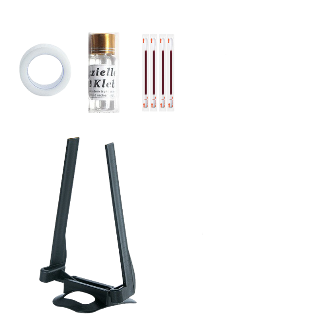Прибор для формирования ушей собак для немецких овчарок, доберманов, больших и маленьких собак, лента для коррекции ушей, инструмент для тренировки, аксессуары для питомцев, размер 14*8*5см, вес 63г, материал PP, комплект: подъемник для ушей + клей +