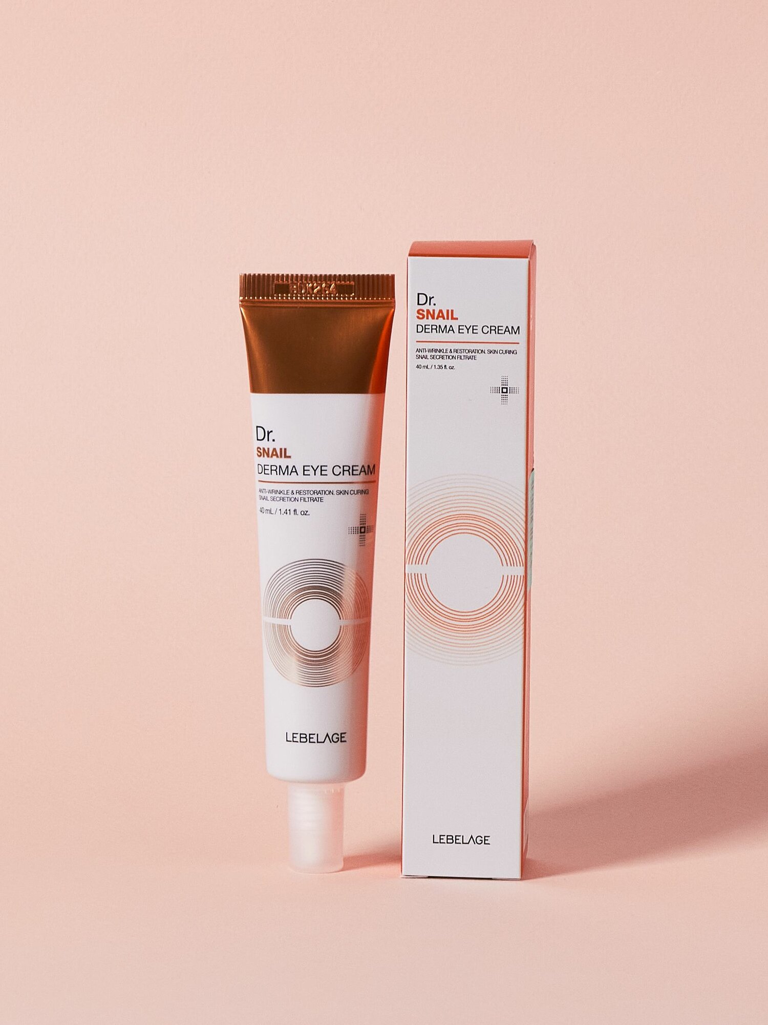 Lebelage Крем для глаз с муцином улитки 40мл Dr. Snail Derma Eye Cream