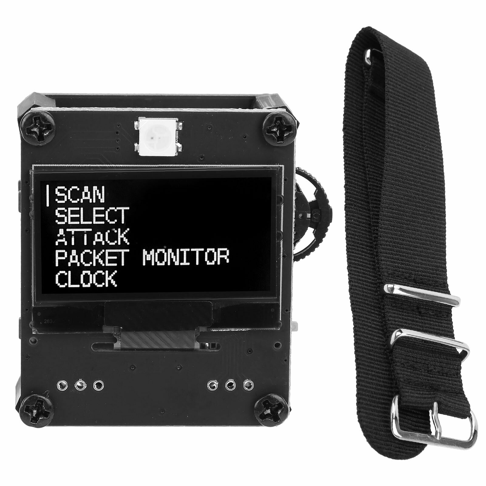 Программируемый модуль разработки ESP8266 PCB WIFI часы с ремешком, аккумулятор DC 3,7 В 500 мАч