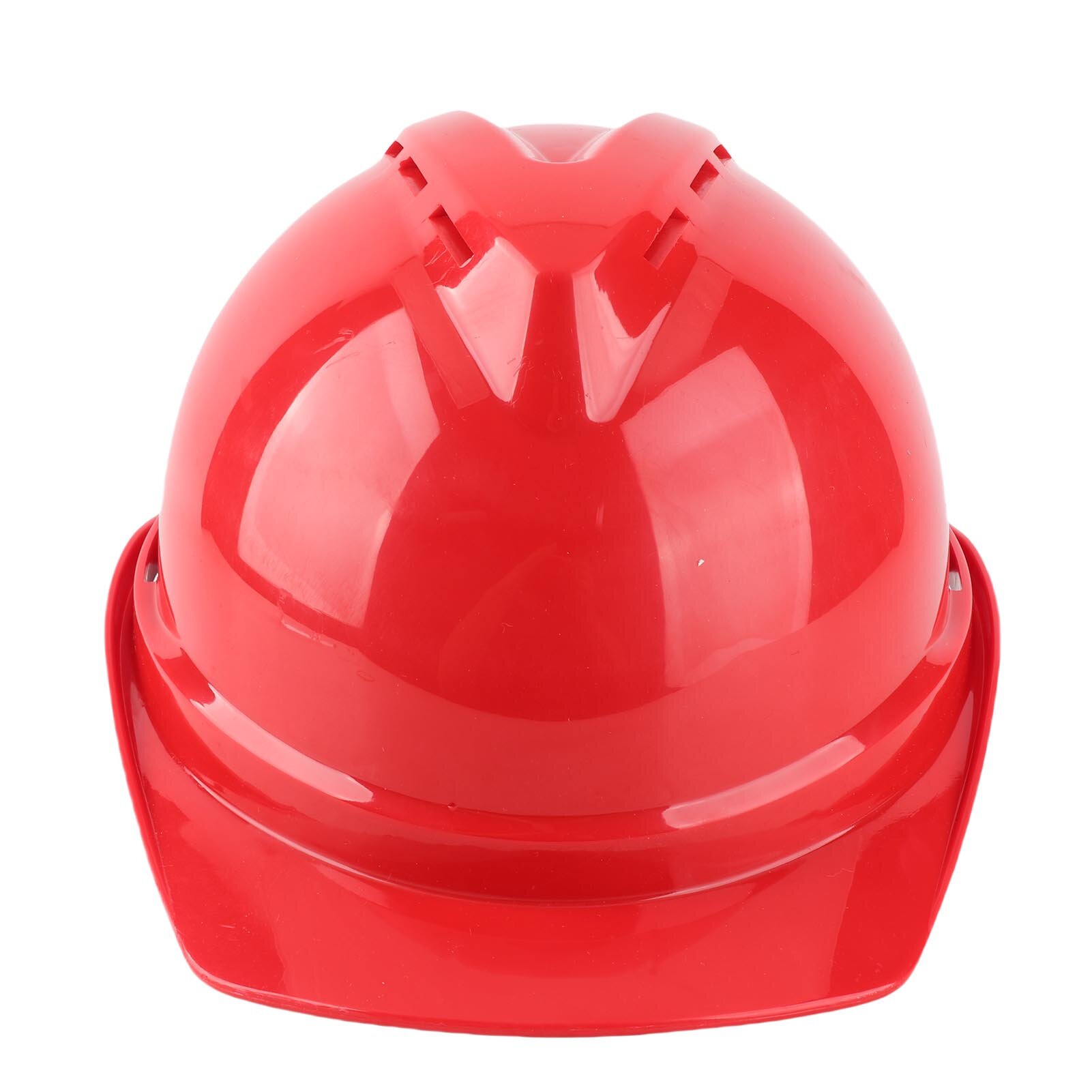 Защитная каска из высокопрочного АБС-пластика V-образного типа с линзой, усиленная, дышащая, для строительных работ, красная.