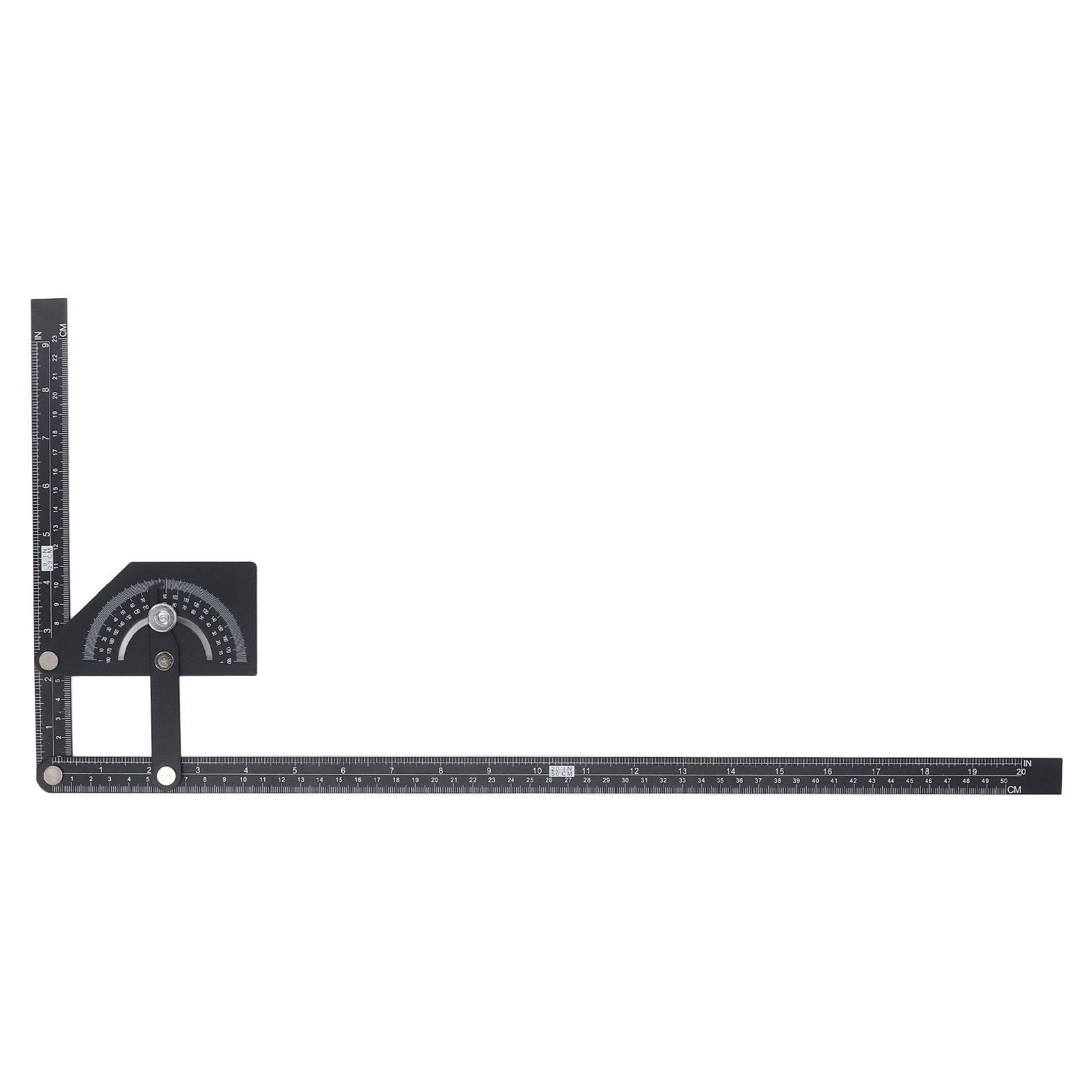 Конический Транспортир Универсальный Алюминиевый Угловой Искатель 0-180 Градусов Линейка Деревообрабатывающего Инструмента