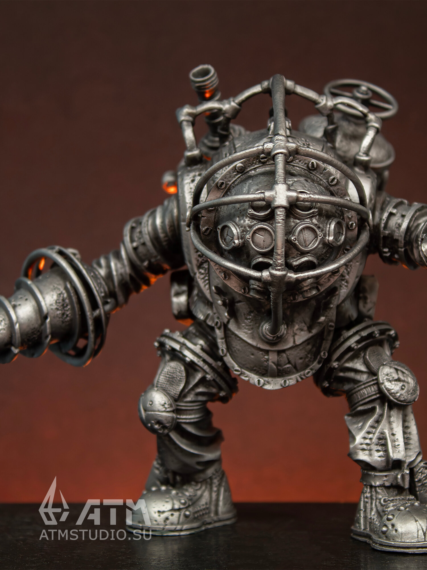 Большой Папочка металлическая коллекционная фигурка Биг Дэди Биошок / Big Daddy BioShock Infinite