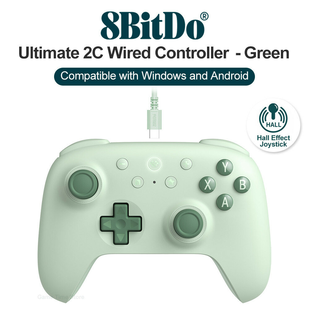 Контроллер 8BitDo Ultimate 2С, для ПК, Android, с триггерами и джойстиками на эффекте Холла