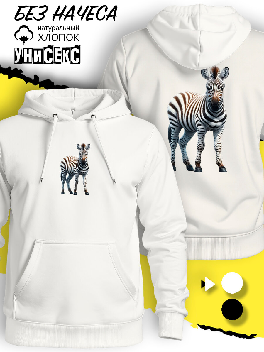 Худи Толстовка свитшот с зеброй