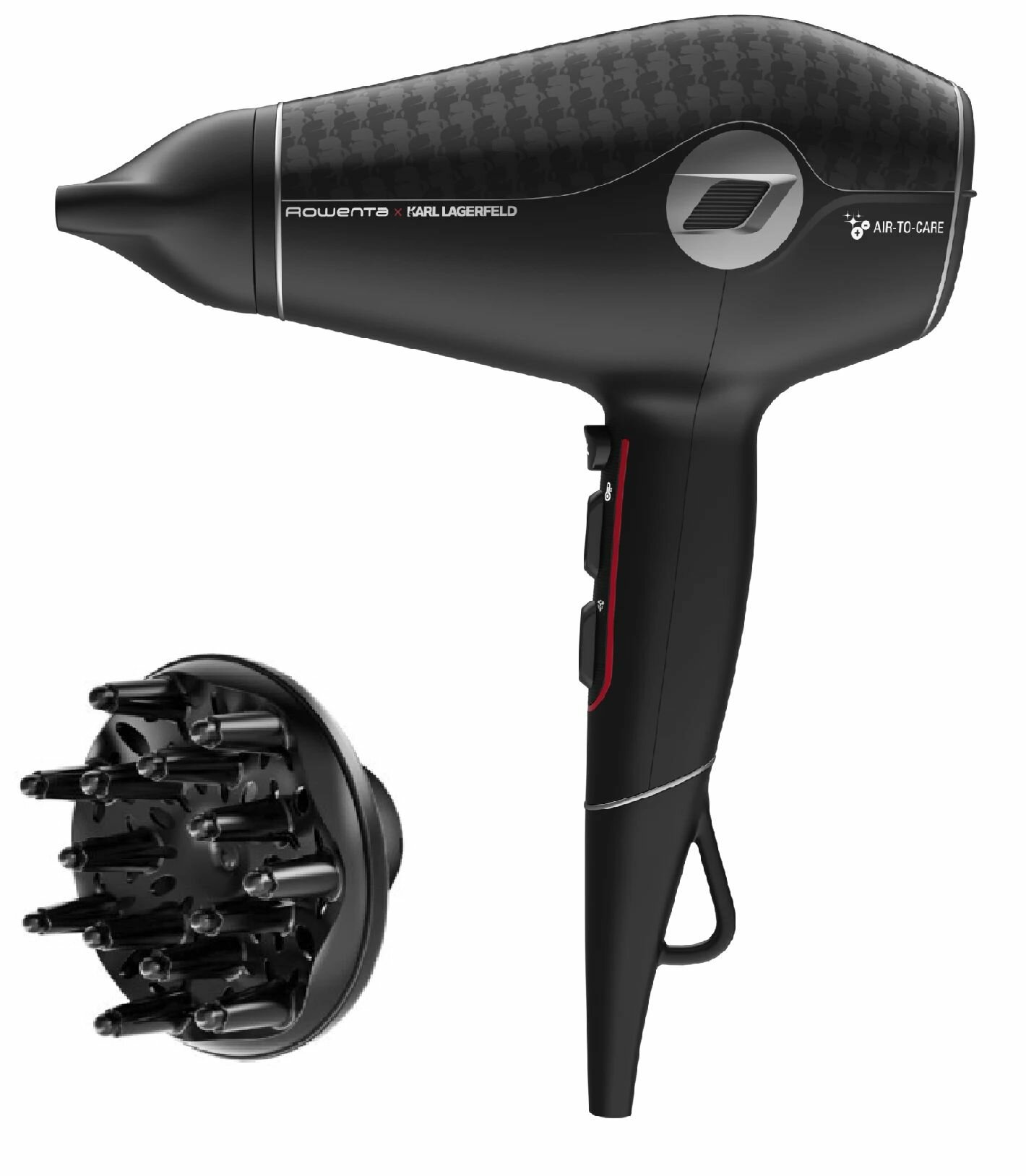 Фен Rowenta CV613LF0 Glow Addict, 2400Вт, 3 температурных режима, 2 скорости, длина шнура 1.8 м