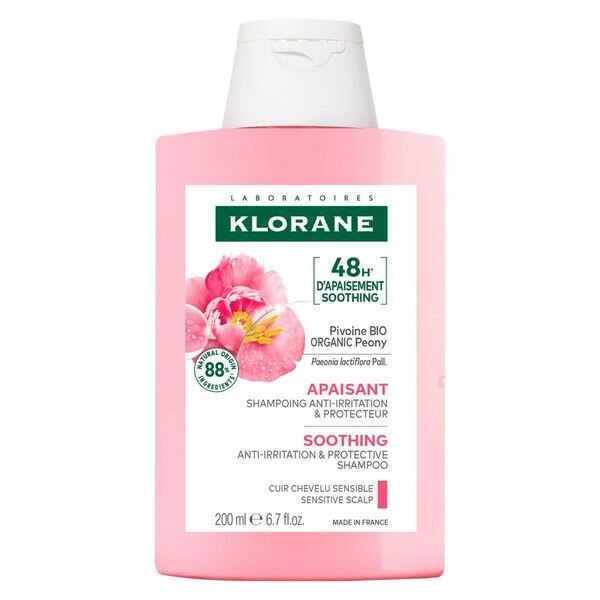 Шампунь для волос успокаивающий с экстрактом пиона Klorane/Клоран 200мл