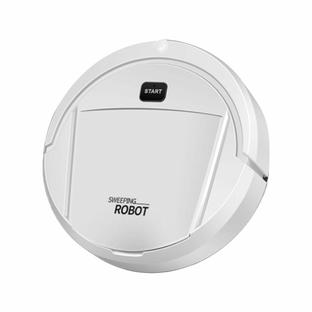 Мощный робот вакуум маленький домашний прибор для очистки пола ABS Материал, Белый