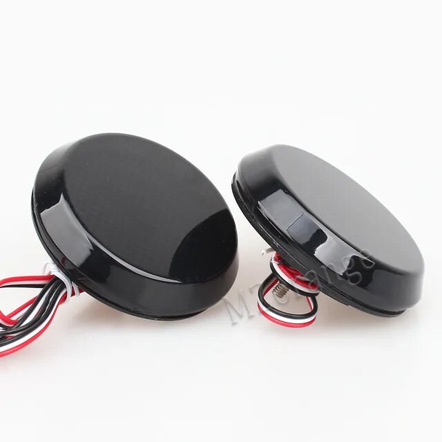 Предупреждение отражатель заднего бампера, противотуманные фары, 2 шт, 1 pair black shell