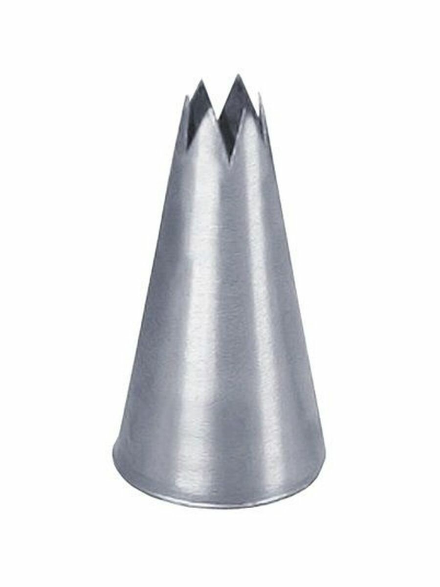 Насадка кондитерская "Звездочка" 6 прямых лучей, верх d-10мм, низ d-25мм, h-45мм