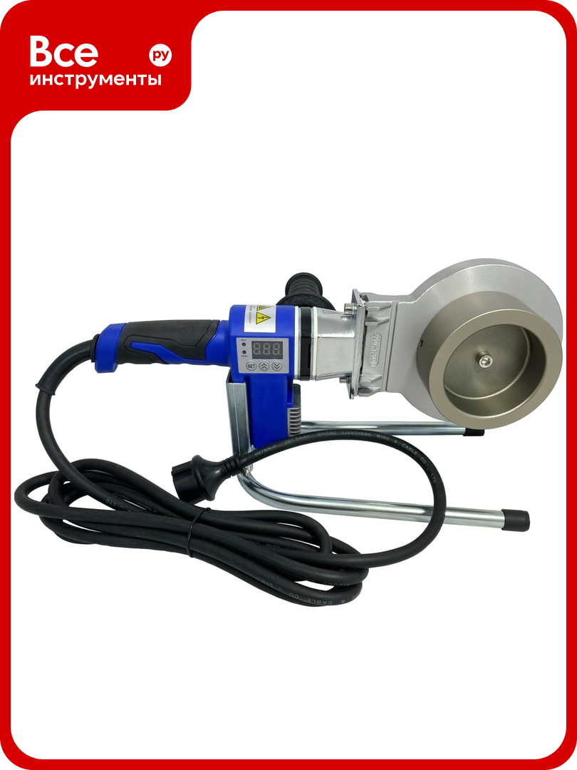 Сварочный аппарат с дисплеем для сварки пластиковых труб Vavilon Aqua 75-110, 1200W VA/FYD110/75-110D для надежного соединения