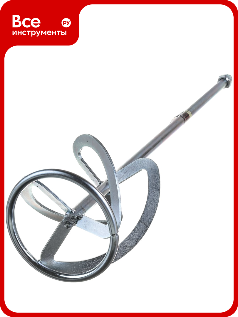 Миксер для строительных смесей плоский (120х600 мм; М14) SKRAB 27136, защищенная