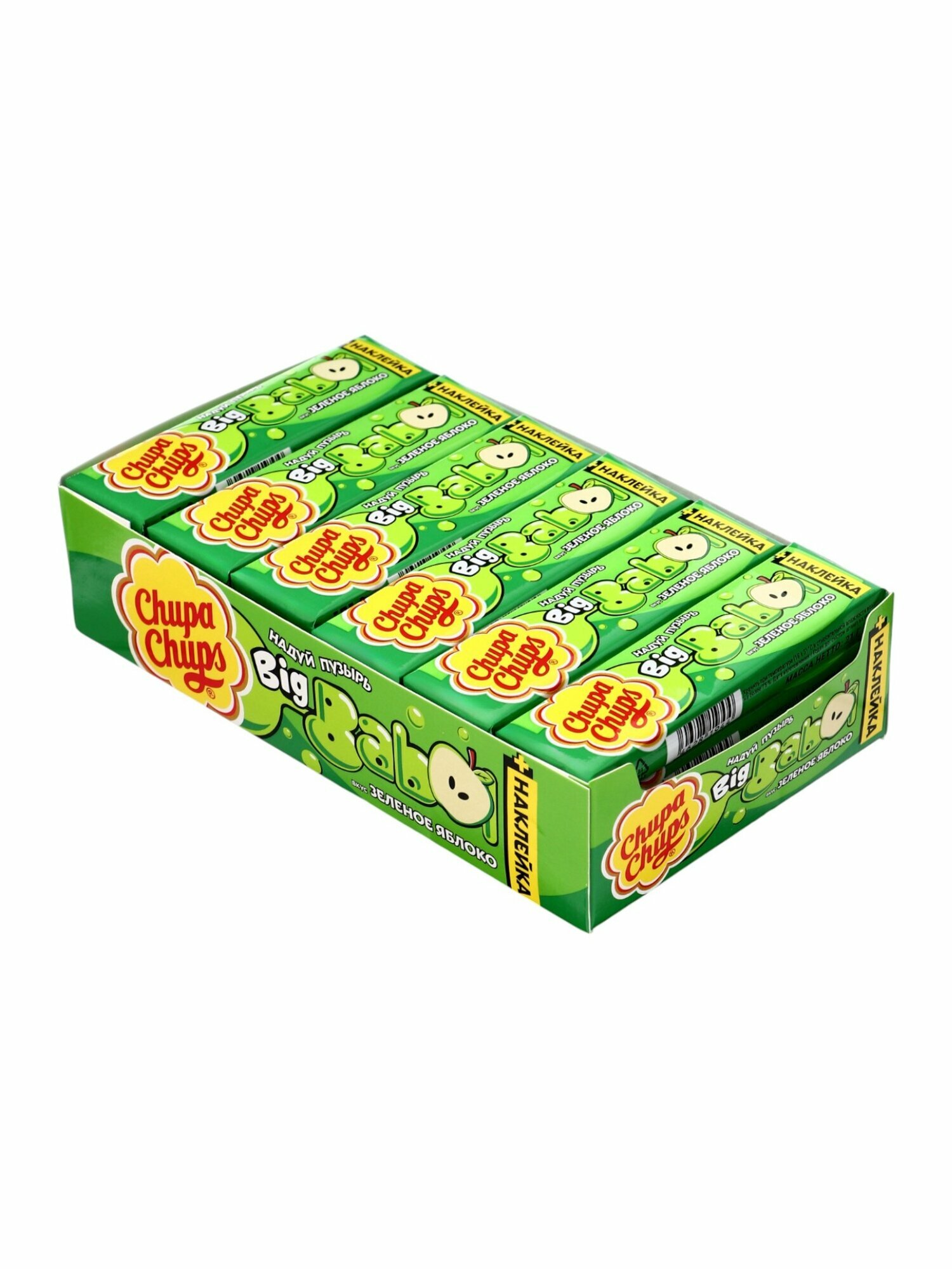 Жевательная резинка Chupa-Chups big babol со вкусом яблока, 21 г