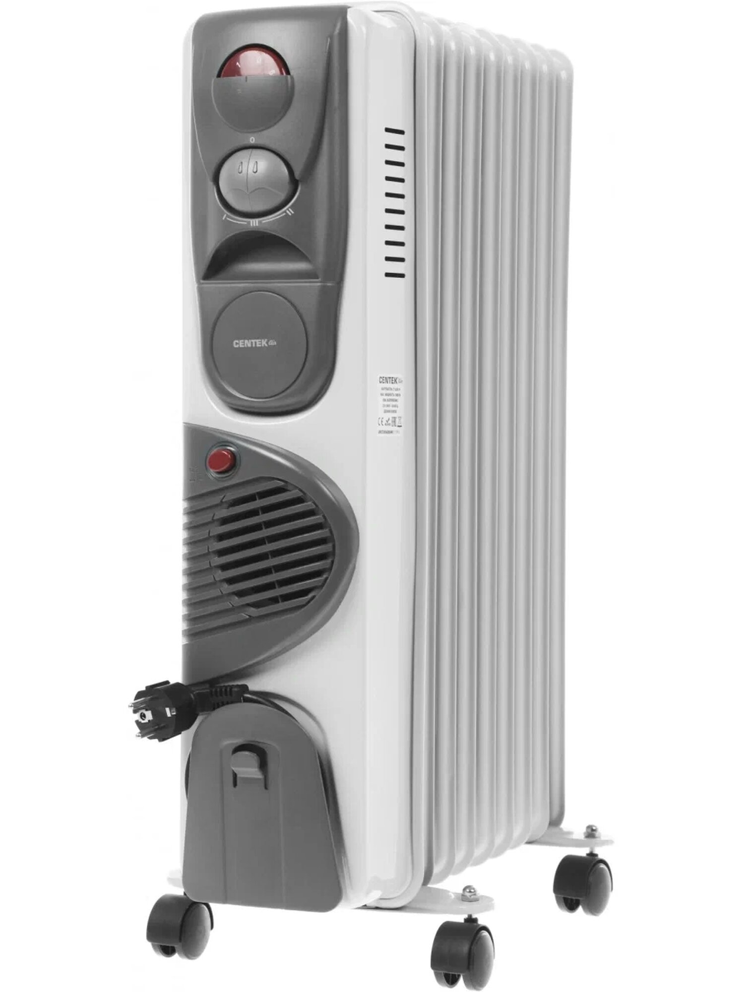 Масляный радиатор Centek CT-6203-9, мощность 2400 Вт, площадь обогрева 20 м2