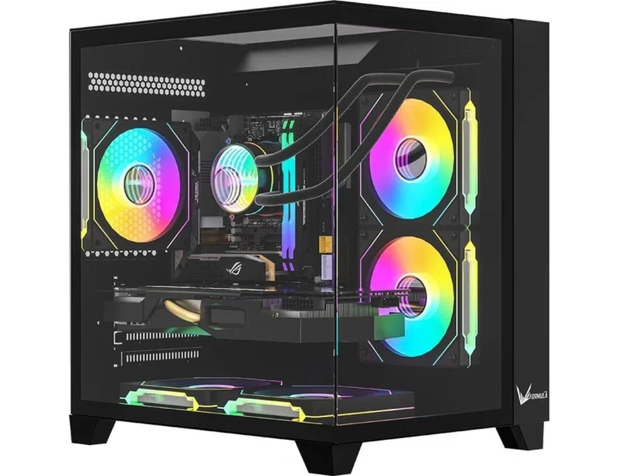 Компьютерный корпус mATX Formula Crystal Z9M черный (crystal z9m b)