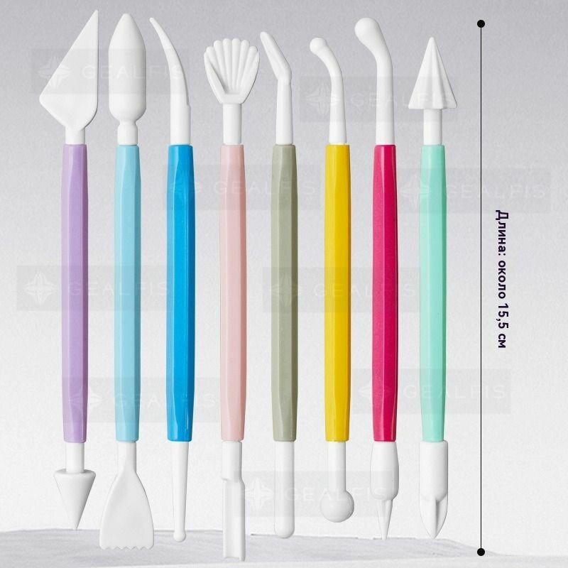 Набор металлических стеков для лепки из глины и пластилина, 5 универсальных инструментов для точного моделирования и творчества