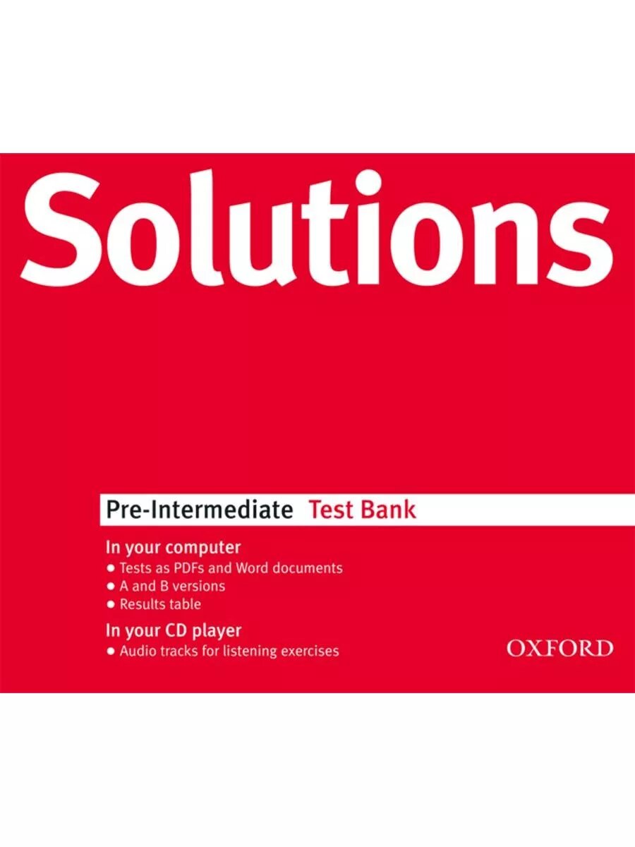 Solutions Pre-Intermediate Test MultiROM | Oxford University Press
